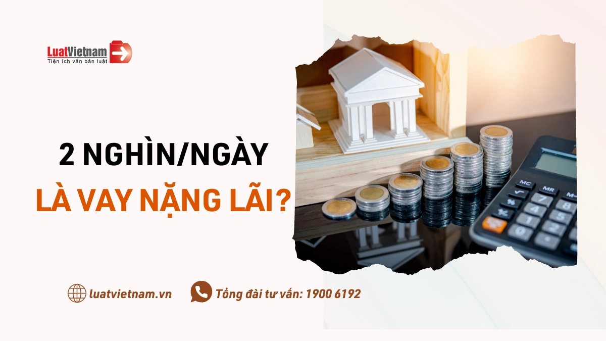 Vay lãi ngày có phải cho vay nặng lãi không?