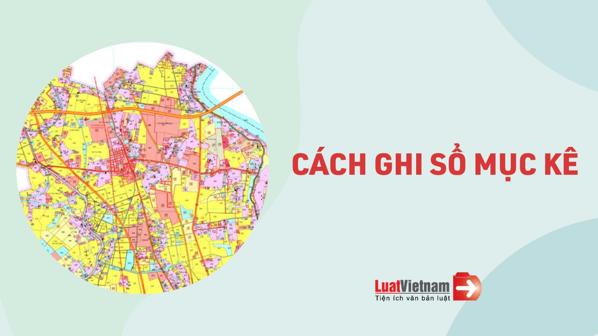 Hướng dẫn cách ghi thông tin sổ mục kê đất đai