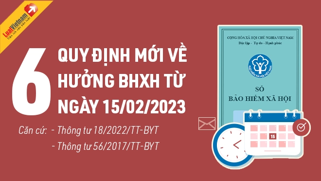 Infographic: 6 quy định mới về hưởng BHXH từ 15/02/2023